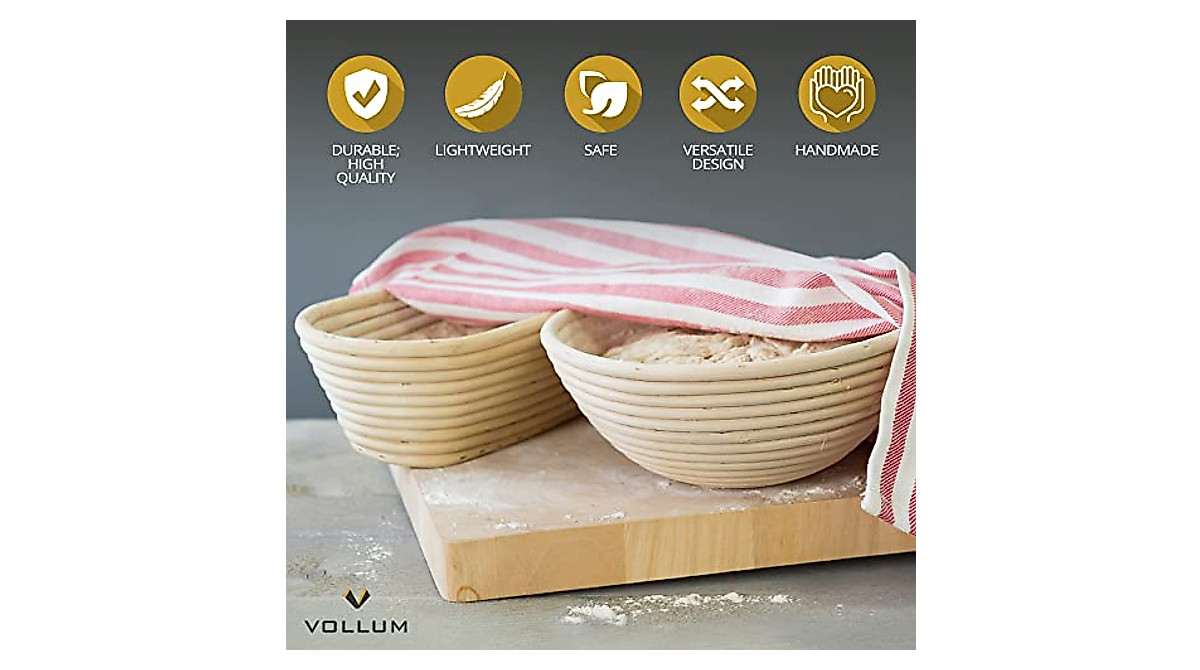Vollum Bread Proofing Basket - Perfect for Bakers