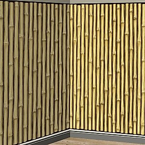 Amscan Bamboo Room Roll Scene Setter, Summer Luau Party Supplies, 48” x 40’