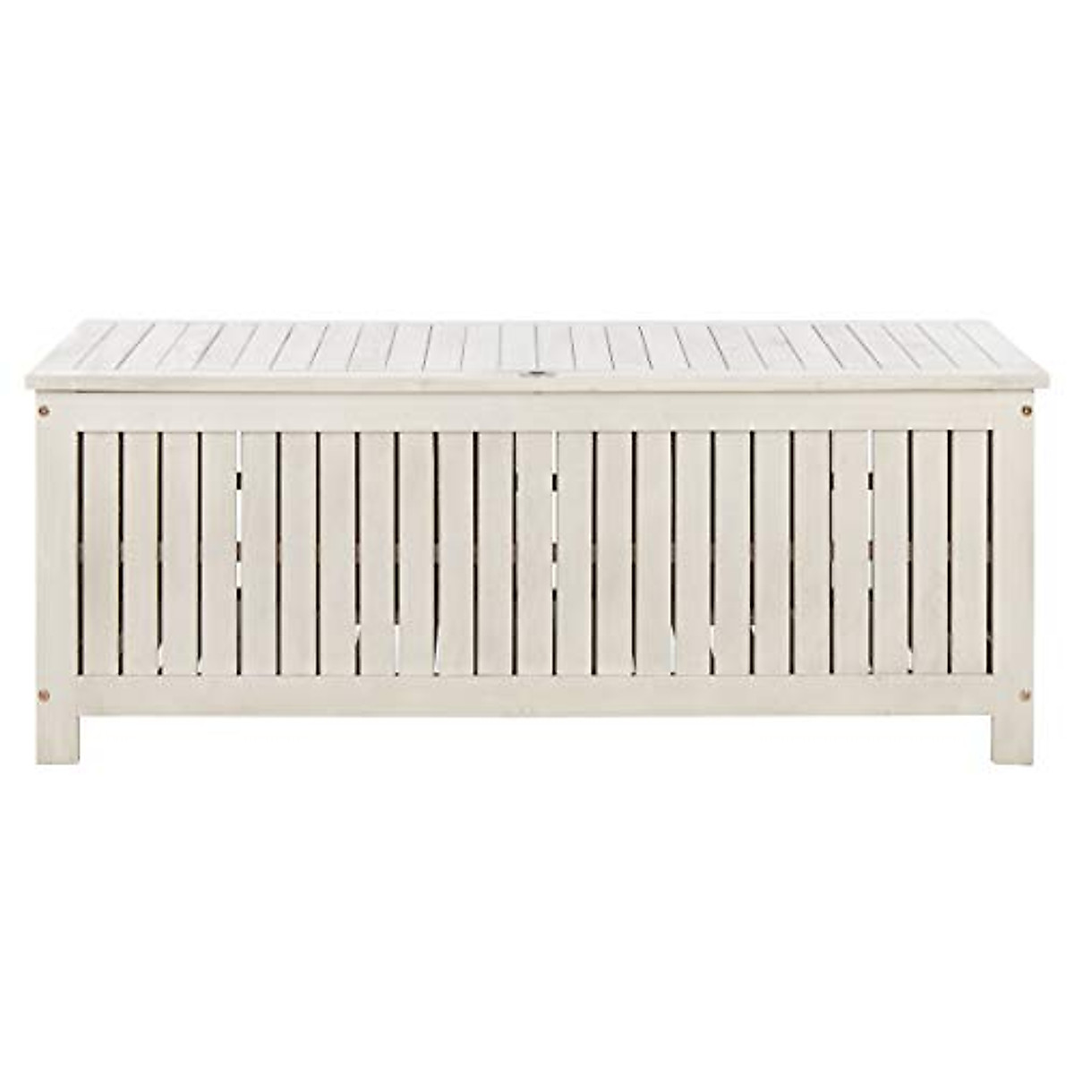 Safavieh PAT7037C Outdoor Abri White Storage Cushion Box
