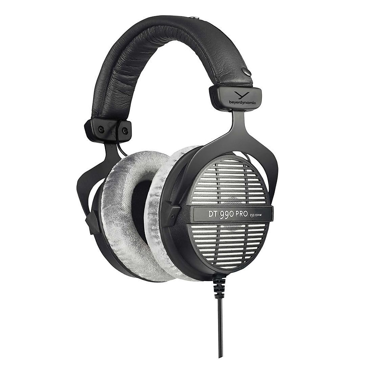 beyerdynamic DT 990 PRO Over-Ear Studio Headphones in black. Open construction, wired (Renewed)