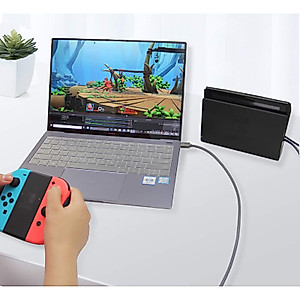 ELECABLE HDMI to USB Video Capture Adapter Cable, 1080P HD Record Gaming,Streaming,Teaching,Video Conference for Computer,TV,PS4/PS5,Switch,Xbox and More(6FT)