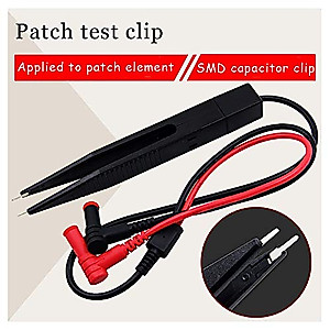 Comidox 2PCS SMD LCR Chip Test Clip Capacitance Inductor Resistance Test Clip Meter Lead Probe Multimeter Tweezer