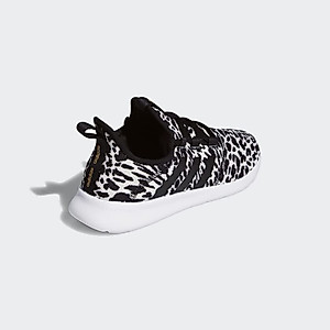 adidas Women's Casual Running Shoe, Wonder White/Black/Golden Beige, 8.5