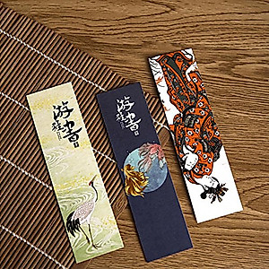 Loghot Colorful Japanese Style Paper Bookmark for Women Men Girls Boys Kids Teens