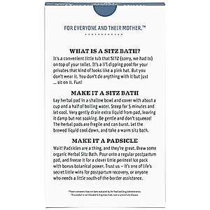 Organic Herbal Sitz Bath by Earth Mama | Soothing Perineal Soak for Pregnancy and Postpartum Care, 6-Count