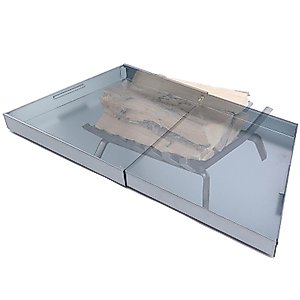 Hisencn Adjustable Fireplace Tray Ash Pan - Mess Free Ash Removal, Fireplace Ash Tray Expands from 22 Inches Up to 31-1/2 Inches, Powder-Coated Steel Fireplace Ash Pan for Ash Collection, Black