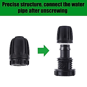 1/2 inch Irrigation Fittings End Plugs For (1/2" ID x0.6-0.63" OD) 16mm Drip Tubing Connectors-10 Pcs/pack