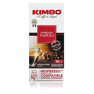 Kimbo Espresso Napoli Nespresso Capsules, 100% Arabica Coffee (Pack of 100 Capsules)