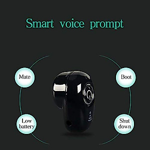 WskLinft Fashion Mini Bluetooth Headset Bluetooth 4.1 Wireless Earbud Headset with Microphone, Hands-Free Call, Suitable for All Kinds of Smart Phones Rose Pink