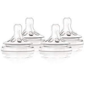Philips Avent Natural Nipple Newborn Flow - 4 Count (Pack of 1 )