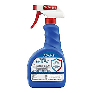 Adams Flea & Tick Home Spray, Kills Fleas, Flea Eggs, Flea Larvae, Bed Bugs, Ticks, Ants, Cockroaches, Spiders, Mosquitoes And Many Other Listed Nuisance Pests In The Home, 24 Fl Oz