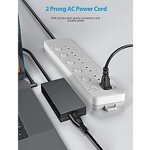 URWOOW AC Power Cord Compatible for XboxOne S, XboxOne X, XboxSeries X/S, Sony PS5 / PS4 / PS3 PlayStation 4 Slim, PSP, PSV Supply Cable Replacement 3 Feet (2pack)