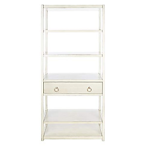 Safavieh Home Collection Johni Antique White and Gold 5-Shelf Storage Etagere