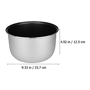 Healeved Power Rice Container Rice Cooker Inner Pot Rice Cooker Replace Liner Nonstick Cooking Pot Inner，3.6 Qt Rice Cooker Small Rice Cooker Small Rice Cooker Small Rice Cooker Small