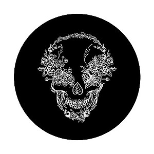 skull full of flower PopSockets Standard PopGrip