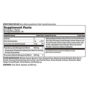 Umeken 2X Duo Action, Glucosamine + Chondroitin + MSM + BCAA + Special Joint Health* Herbal Formula. 2 Month Supply