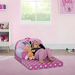 Delta Children - Minnie Mouse Cozee Buddy Flip-Out Kids Chair, Pink
