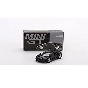 Truescale Miniatures Bugatti Centodieci Black Limited Edition 1/64 Diecast Model Car by True Scale MGT00466