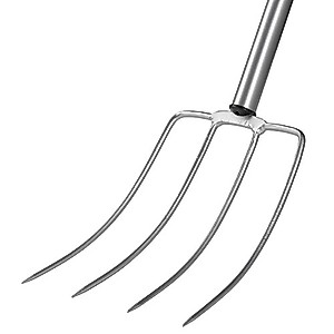 Fiskars 1003687 Xact, Compost Fork 120 cm, Silver