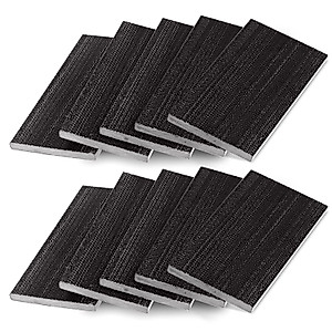 Patio Chair Spring Plates Swivel Rocker Chair Fiberglass Spring Plates Patio Rocking Chair Spring Plate Replacement Parts for Universal Outdoor Patio Furniture, 5 x 2.5 x 0.25 Inch (Black, 10 Pieces)