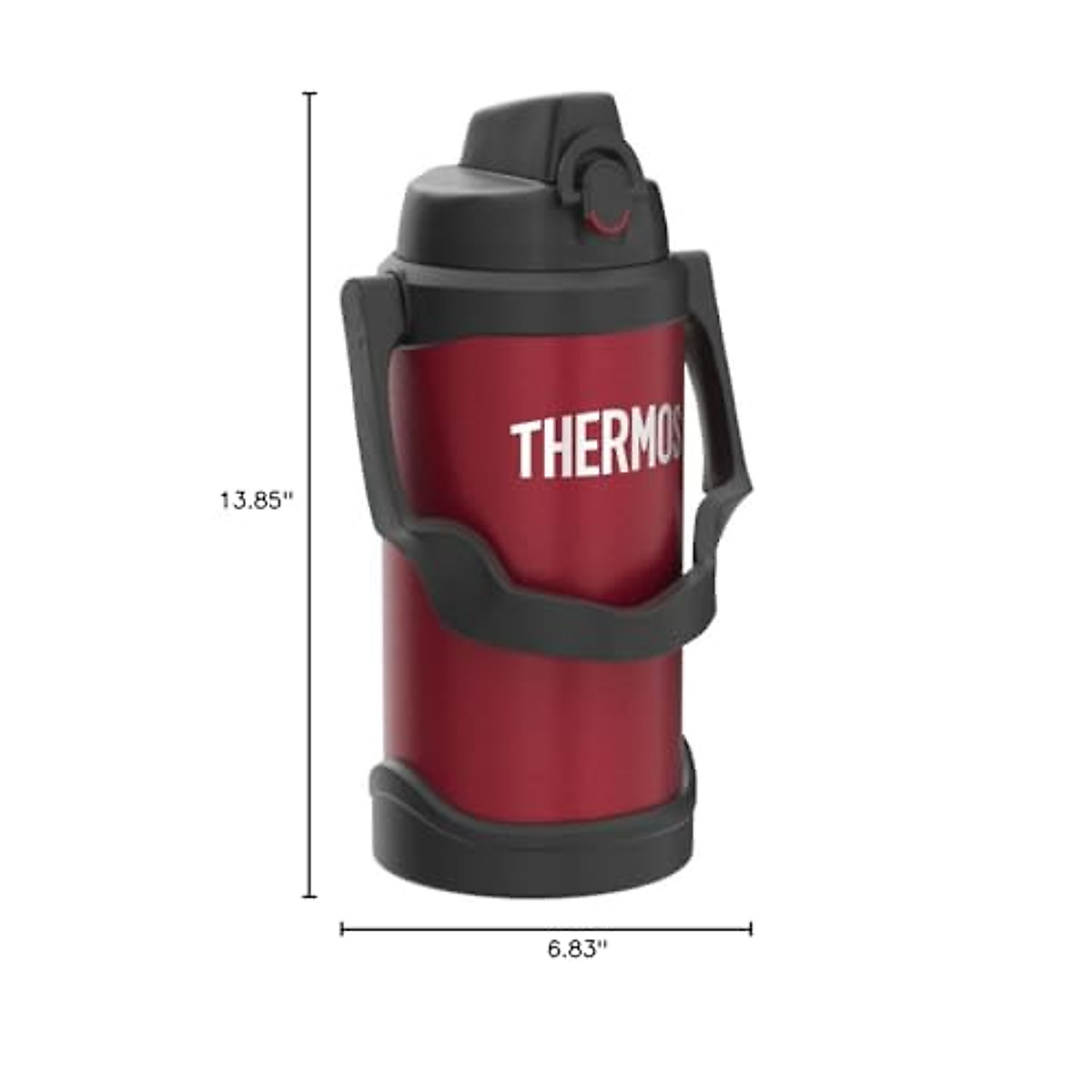 Thermos FJQ-3000 R Vacuum Insulated Sports Jug, 1.3 gal (3 L) Red