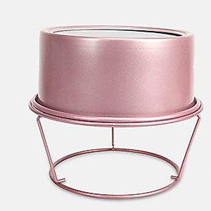 Luxshiny Bread Cooling Rack Alloy Round Chiffon Cake Cooling Rack Reusable Baking Cake Embryo Rack Cooling Bracket Kitchen Baking Accessories (Rose Gold)