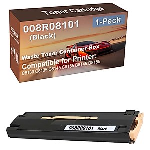 1-Pack Compatible High Capacity 008R08101 Waste Toner Container Box use for C8130 C8135 C8145 C8155 B8145 B8155 Printer (Black)