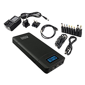 XTPower XT-20000QC3 PowerBank Modern DC/USB Battery with 20100mAh - 5V USB incl. Quick Charge 3.0 - DC 12V to 24V for Laptops, Tablets, Samsung, iPhone, and More!
