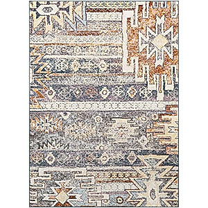 Artistic Weavers Ashens Rustic Area Rug,5'3" x 7'3",Denim
