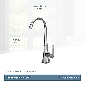 Moen S5535 Sinema Beverage Faucet, Chrome