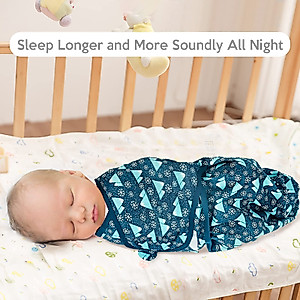 Ourcan Baby Swaddle Blankets for Boy Girl 0-3 Months 3-6 Months, Newborn Swaddle Adjustable Infant Wraps 3-Pack, 100% Combed Cotton, Large Size