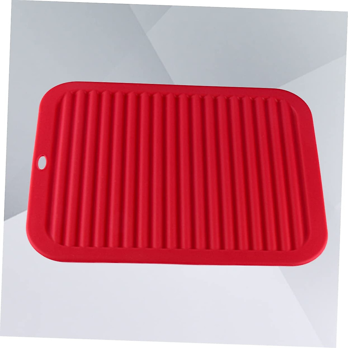 NOLITOY 2pcs Silicone Mat Dish Drying Mat Coasters for Dining Table Insulation Pad Silicone Mat Drain Tray Non-slip Pad