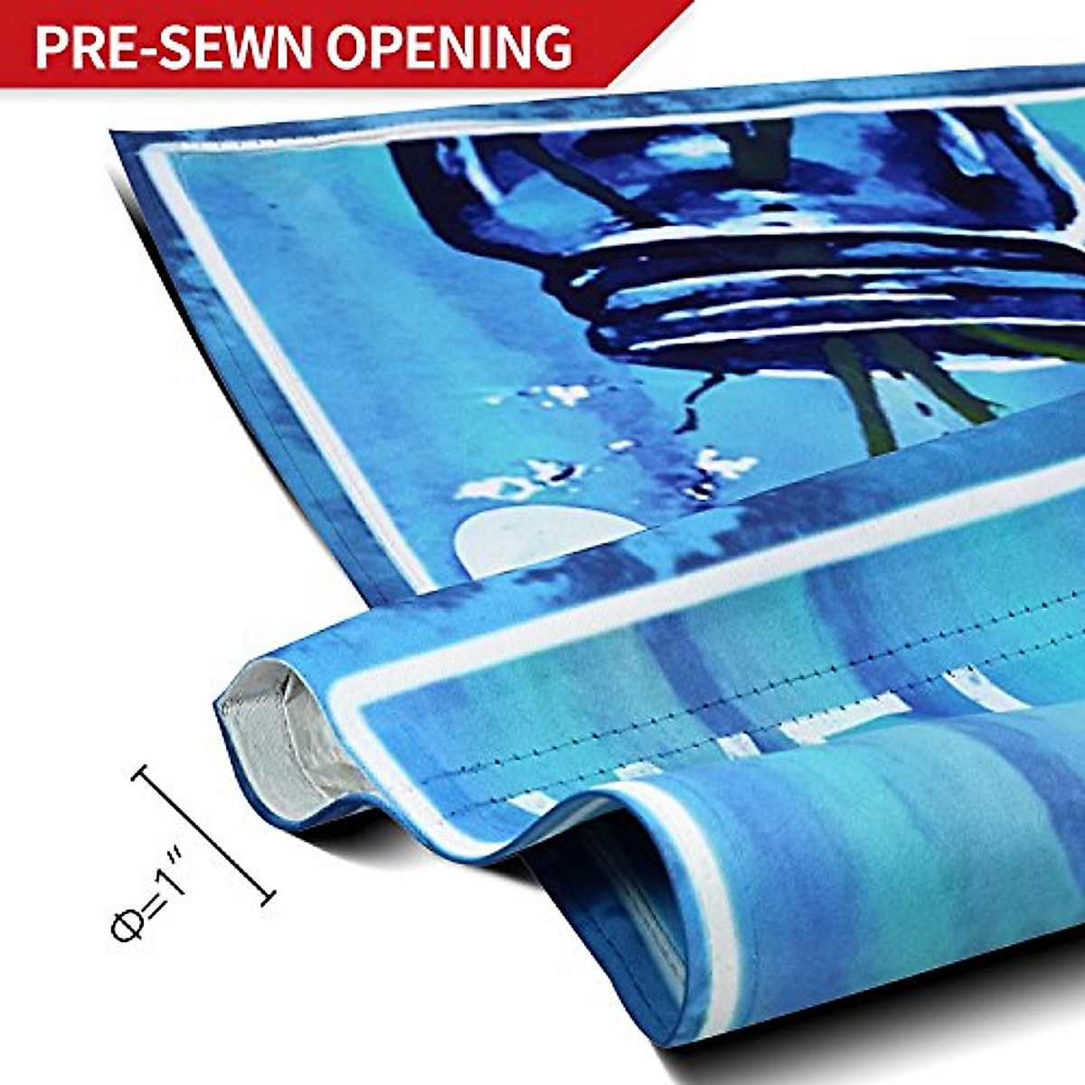 ANLEY |Double Sided| Premium Garden Flag, Spring Summer Daisy Jar and Ladybug Welcome Decorative Garden Flags - Weather Resistant & Double Stitched - 18 x 12.5 Inch