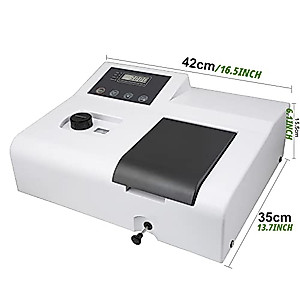 Digital Lab Spectrophotometer Visible Spectrophotometer LCD Display 350-1020nm Tungsten Lamp Lab Analytical Equipment 110V (Deliver Within 3-7 Days)