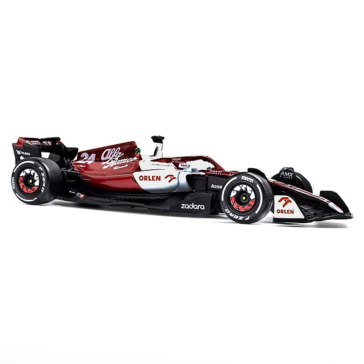 JODIYAAH Bburago 1:43 2022 Alfa Romeo F1 Racing Team C42#24 Guanyu Zhou Alloy Car Diecast Car Model Toy Collection (F1 C42#24)