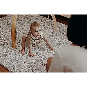 Frankie Lane Non-Toxic Baby Play Mat, 6.5ft x 4.5ft Reversible Waterproof Foam Tummy Time Mat, Baby Activity Mat. Playmat for Babies and Toddlers. SOFT Extra Large Non Slip Baby Floor Mat Foam Playmat