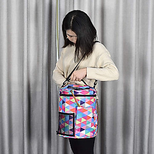 Katech Yarn Storage Bags Travel 3-Piece Knitting Bags Set Crochet Yarn Storage Empty Organizer Large Capacity Yarn Knitting Tote Bag for Storing Yarn, Crochet Hooks and Knitting Needles Accessories