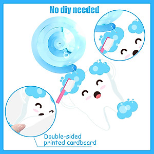 Tooth Party Hanging Swirls First Tooth Party Decoration 20Pcs Tooth Birthday Party Decorations Teeth Baby Shower Decor Hanging Streamers for Dental Party Baby Shower Supplies