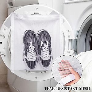 2 Pack Shoe Dryer Rack inside Dryer, 16.3x16.3 Inch, Shoe Dryer Bag, Sneaker Dryer Bag with Zipper and Strap for Most Dryers Door