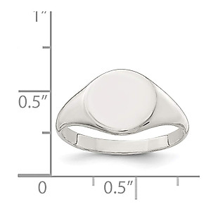 Solid 925 Sterling Silver Engravable Monogram Signet Ring Band Size 6