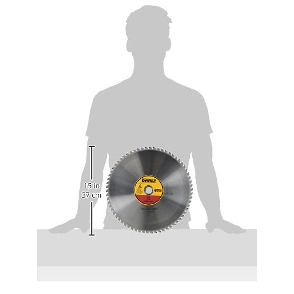 DEWALT 14-Inch Metal Cutting Blade, Ferrous Metal Cutting, 66-Tooth (DWA7747), Silver
