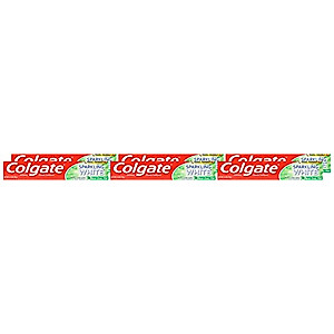 Colgate Sparkling White Gel Toothpaste, Mint Zing, 2.5 Ounce (Pack of 6)