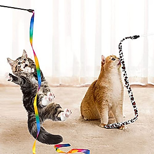 34Pcs Cat Toys Kitten Toys,Interactive Cat Toys Set with Collapsible Cat Tunnels Tent for Indoor Cats,Retractable Cat Wand Toys Catnip Toys Cat Feather Teaser Fluffy Mouse Crinkle Balls for Cat,Kitty