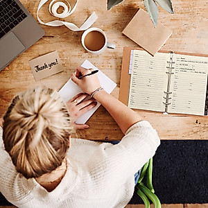 Happyaokeland Refillable Address Book with Alphabetical Tabs, Hardcover Phone Book 648 Contact Book w/Pockets, Large Print Address Books for Seniors, A5, Brown