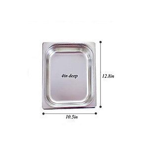 TECHTONGDA Propane Gas Food Soup Warmer Stove Bain Marie Commercial Canteen Buffet Steam Heater with Regulator Valve 12''x8.7''x4'' Pan 8 Pan