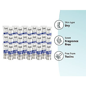 Curél Daily Healing Dry Skin Lotion, Hand and Body Moisturizer, 1 fl Ounce Travel Size, Mini size, 30-pack, with Advanced Ceramide Complex, helps to Repair Moisture Barrier