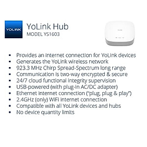 YoLink Smart Vibration & Shock Sensor, Generator, Pump Running, Glass Break, Anti-Tamper, Vehicle Alarm, Hub Included!