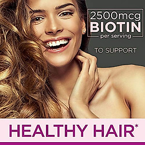 Nature's Bounty Hair, Skin & Nails Rapid Release Softgels, Argan-Infused Vitamin Supplement with Biotin and Hyaluronic Acid, Supports Hair, Skin, and Nail Health for Women, 150 Count
