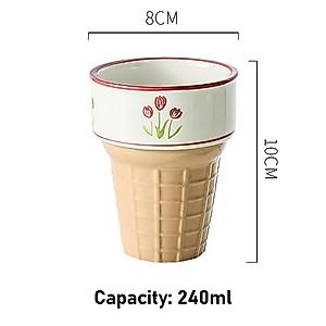 KALWEL,Dessert Bowls,Trifle Bowl,Ice Cream Bowls,Vasitos Para Postres,Mini Dessert Cup,Dessert Shooter Cups,240ml,Suitable For Desserts, Snacks, Salads, Puddings, Cocktails, Fruit Holiday Party