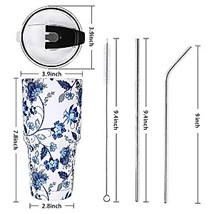 SYACOT 30oz Stainless Steel Insulated Tumbler + Two Types of Lids